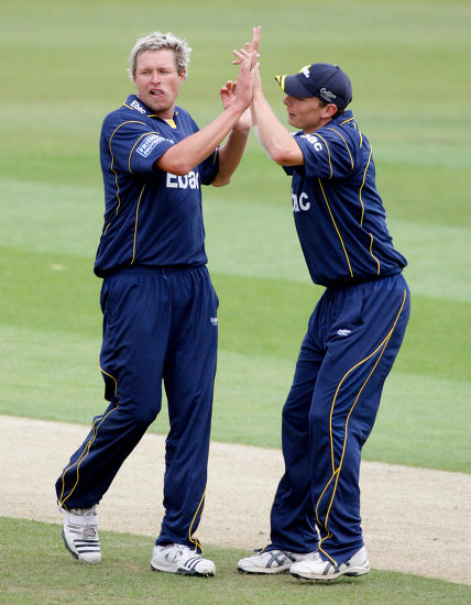 Mitchell Claydon Celebrates Wicket Michael Brown Editorial Stock Photo ...