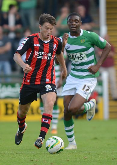 Bournemouths Harry Arter Breaks Away Yeovils Editorial Stock Photo ...