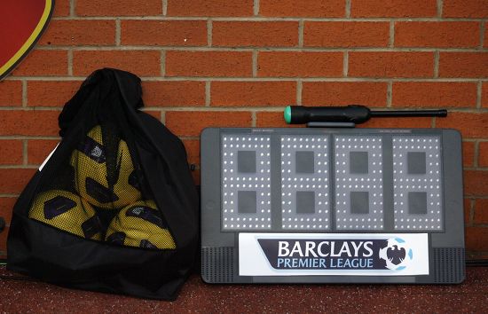 Barclays Premier League Fourth Official Board Editorial Stock Photo ...