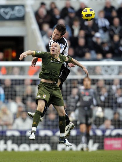 Andy Johnson Fulham Michael Williamson Newcastle Editorial Stock Photo ...