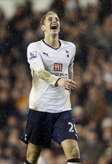 Michael Dawson Tottenham Hotspur Laughs Out Editorial Stock Photo ...