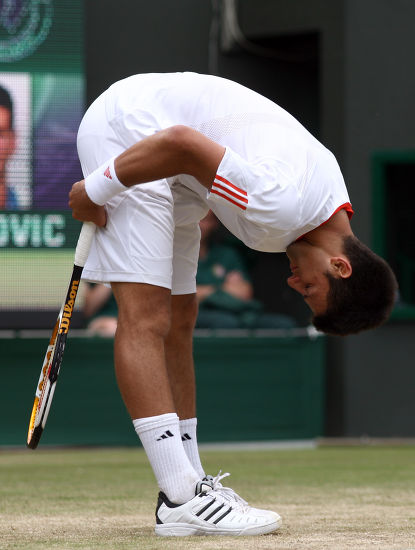 Novak Djokovic Croatia Stretches His Hamstrings Editorial Stock Photo ...