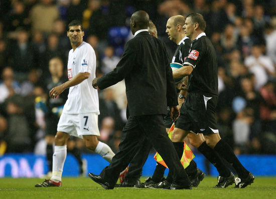 Referee Mark Halsey Leaves Field Half Editorial Stock Photo - Stock ...