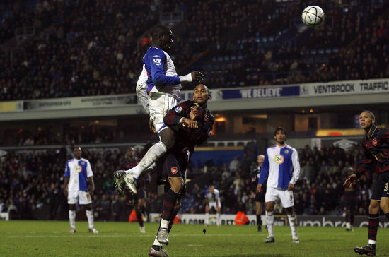 Christopher Samba Blackburn Rovers Hits Post Editorial Stock Photo ...