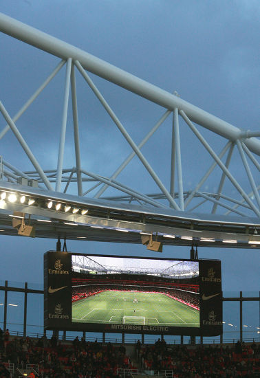 Giant Tv Screen Emirates Stadium Home Editorial Stock Photo - Stock ...