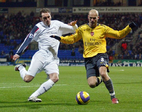 Nicky Hunt Bolton Wanderers Challenges Freddie Editorial Stock Photo ...