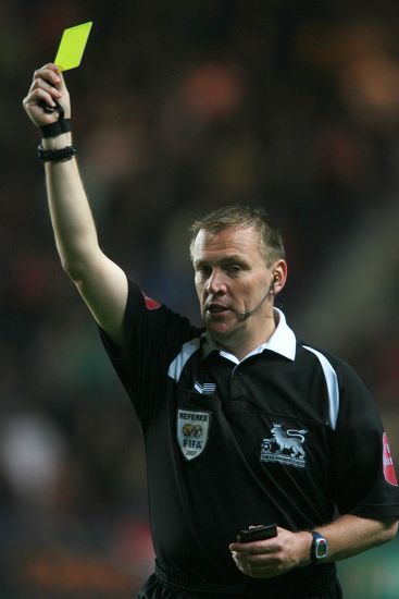 Referee Graham Poll Brandishes Yellow Card Editorial Stock Photo ... Referee Graham Poll Brandishes Yellow Card Editorial Stock Photo ...