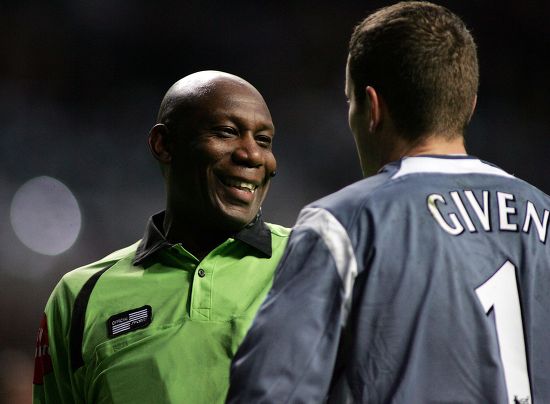 Referee Uriah Rennie Shares Joke Injured Editorial Stock Photo - Stock ...