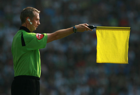 Assistant Referee Signals Offside Editorial Stock Photo - Stock Image ...