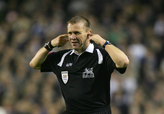 Referee Graham Poll Puts His Fingers Editorial Stock Photo - Stock ...