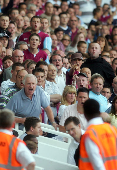 Crowd Shout Abuse Former West Ham Editorial Stock Photo - Stock Image ...