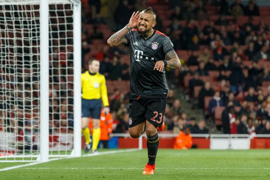Arturo Vidal Bayern Munich Celebrates Scoring Editorial Stock Photo ...