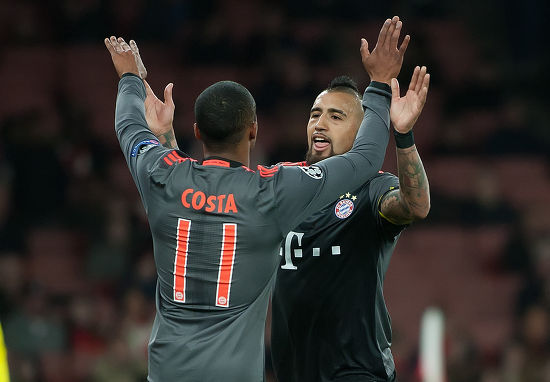 Arturo Vidal Bayern Munich Celebrates Scoring Editorial Stock Photo ...