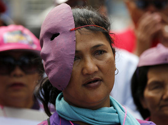 Filipino Militant Woman Joins Protest Rally Editorial Stock Photo ...