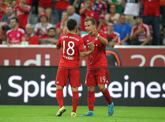 Mario Gotze Bayern Munich Celebrates Scoring Editorial Stock Photo ...
