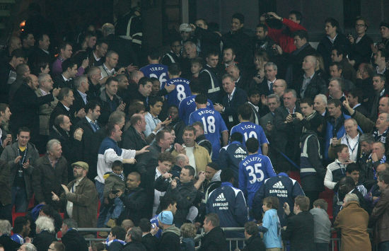 Dejected Chelsea Players Troop Stairs Wembley Editorial Stock Photo ...