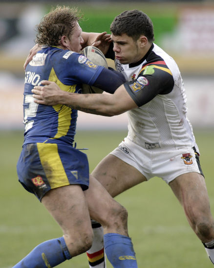 Ben Westwood Warrington Wolves Tackled By Editorial Stock Photo - Stock ...