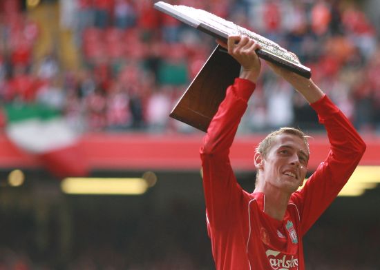 Peter Crouch Liverpool Celebrates Community Shield Editorial Stock ...