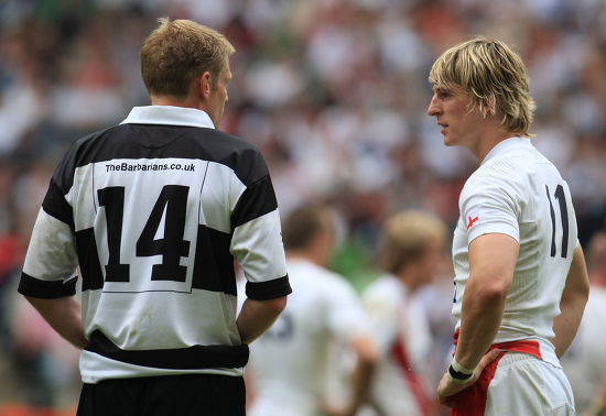 Iain Balshaw Barbarians Left Chats David Editorial Stock Photo - Stock ...
