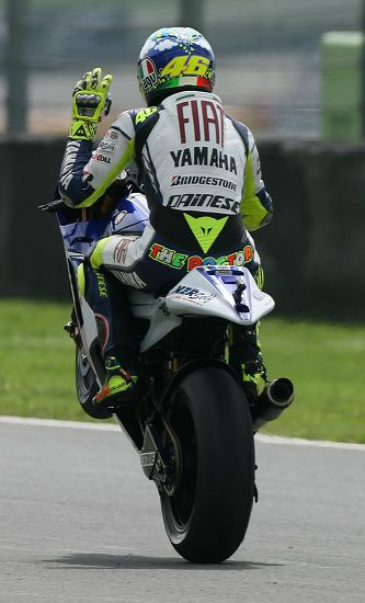 Valentino Rossi Fiat Yamaha Team Waves Editorial Stock Photo - Stock ...