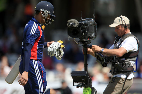 Sky Tv Camera Follows Owais Shah Editorial Stock Photo - Stock Image ...