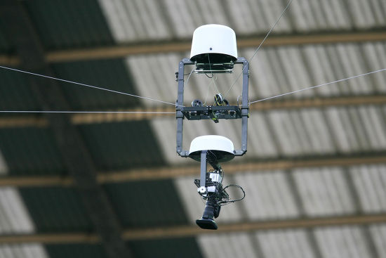Tv Camera Suspended Wires Above Pitch Editorial Stock Photo - Stock ...