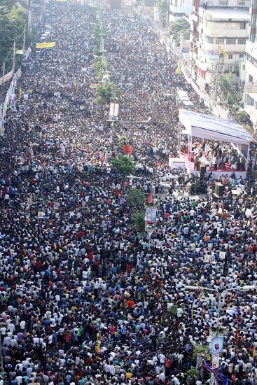 Thousands Bangladesh Nationalist Party Bnp Supporters Editorial Stock ...