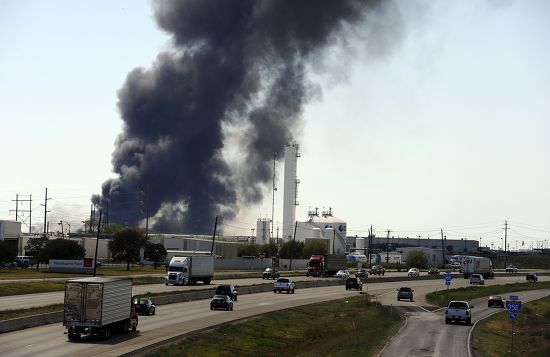 Smoke Comes Large Chemical Fire Magnablend Editorial Stock Photo ...