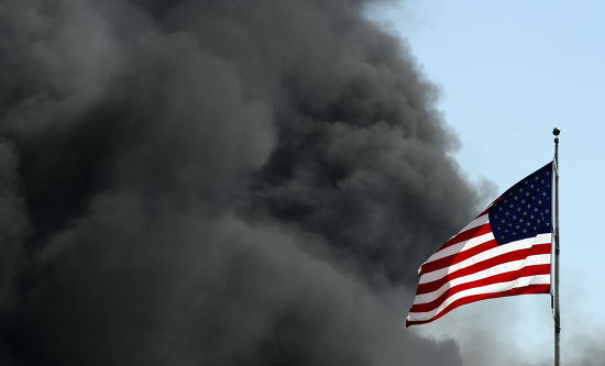 Smoke Comes Large Chemical Fire Magnablend Editorial Stock Photo ...