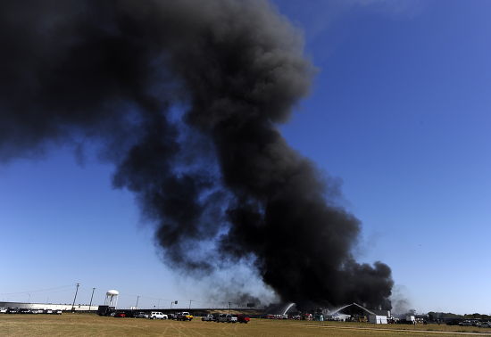 Smoke Comes Large Chemical Fire Magnablend Editorial Stock Photo ...