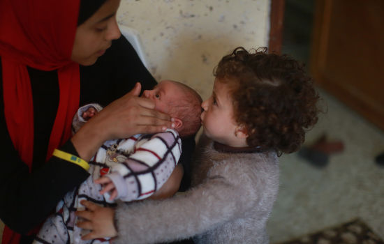 Palestinian Mother Samira Nimr Holds Her Editorial Stock Photo - Stock ...