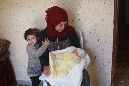 Palestinian Mother Samira Nimr Holds Her Editorial Stock Photo - Stock ...