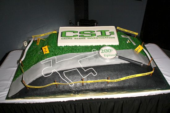 Csi Crime Scene Investigation Cake Editorial Stock Photo - Stock Image ...