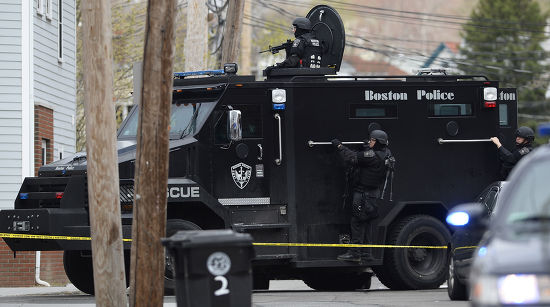 Boston Police Special Operations Vehicle Arrives Editorial Stock Photo ...