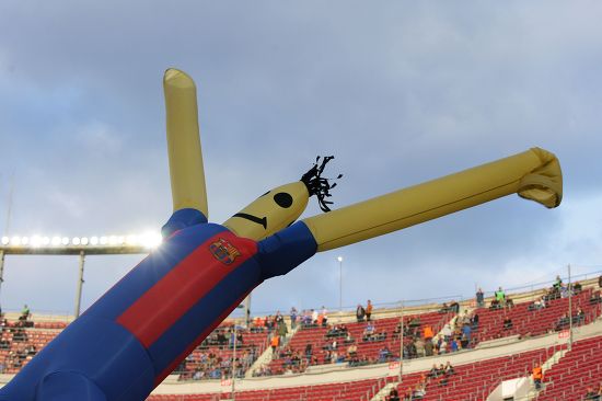 Giant Inflatable Behind Goal Camp Nou Editorial Stock Photo - Stock ...