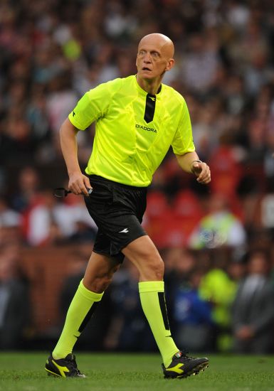 Referee Pierluigi Collina Officiates During Soccer Editorial Stock ...