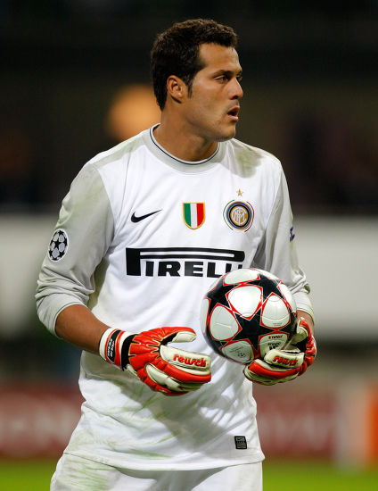 Julio Cesar Inter Milan Italy Milan Editorial Stock Photo - Stock Image ...