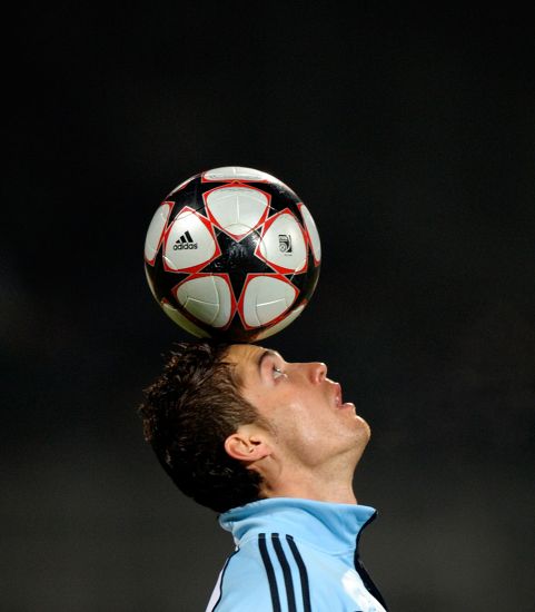 Cristiano Ronaldo Real Madrid Balances Adidas Editorial Stock Photo ...