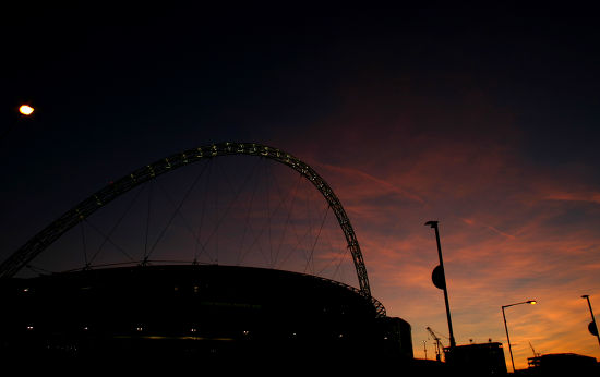 General View Wembley Stadium Sunset Editorial Stock Photo - Stock Image ...