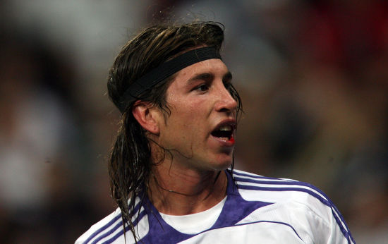 Sergio Ramos Real Madrid Blooded Lips Editorial Stock Photo - Stock ...