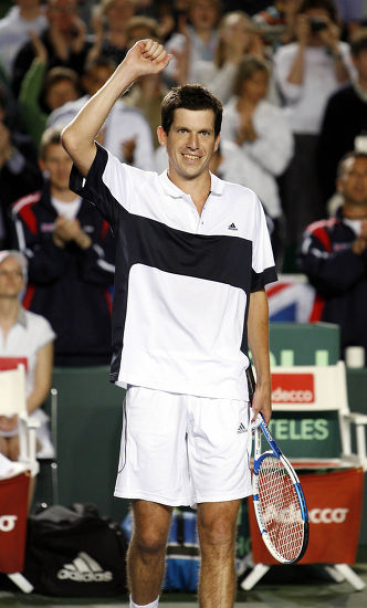 Tim Henman Great Britain Celebrates Victory Editorial Stock Photo ...