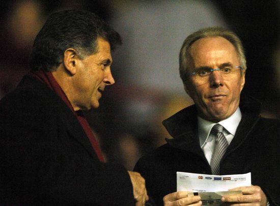 Arsenals David Dein Alongside Sven Goran Editorial Stock Photo - Stock ...