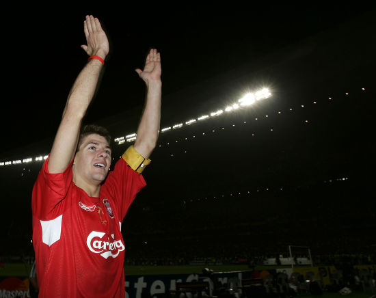 Liverpools Steven Gerrard Celebrates Amazing Win Editorial Stock Photo ...