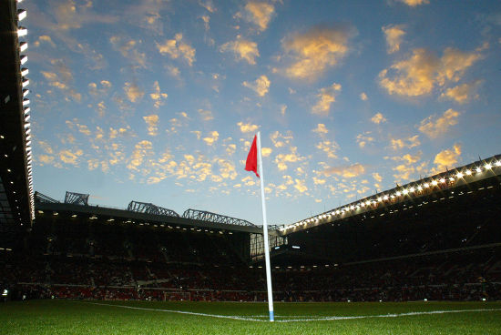Sky Sunset Over Old Trafford Pitch Editorial Stock Photo - Stock Image ...