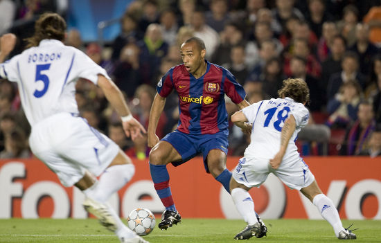 Thierry Henry Barcelona Faces Marcelo Bordon Editorial Stock Photo ...