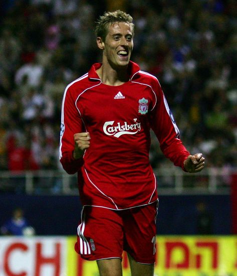 Peter Crouch Liverpool Celebrates After Scoring Editorial Stock Photo ...