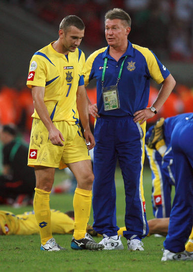 Andriy Shevchenko Stands Ukraine Coach Oleg Editorial Stock Photo - Stock Image | Shutterstock