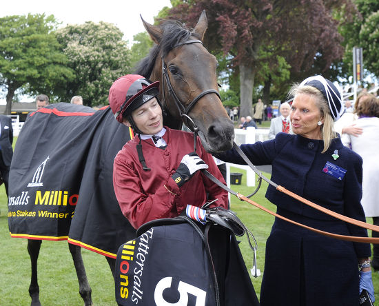 Tattersalls Musidora Stakes Sariska Jockey Jamie Editorial Stock Photo ...