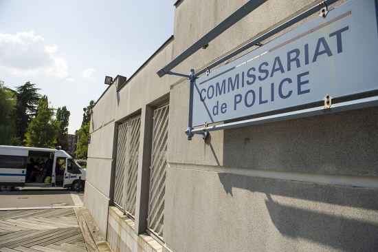 Police Vans Parked Front Police Station Editorial Stock Photo - Stock ...
