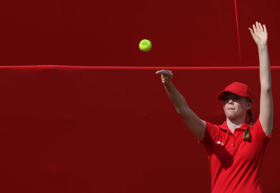 Ballgirl Action Queens Club Editorial Stock Photo - Stock Image ...